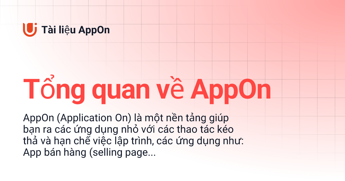 Tổng quan về AppOn | Tài liệu AppOn